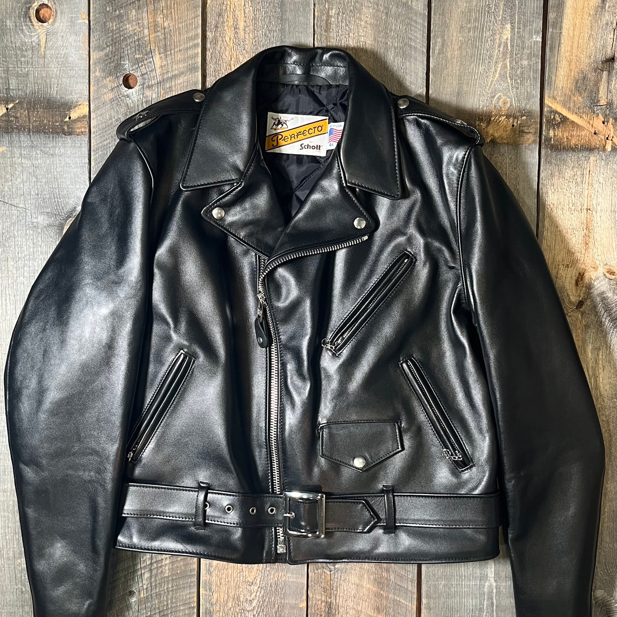 One Star Perfecto Leather Motorcycle Jacket 613 – ASHER GOODS Co.